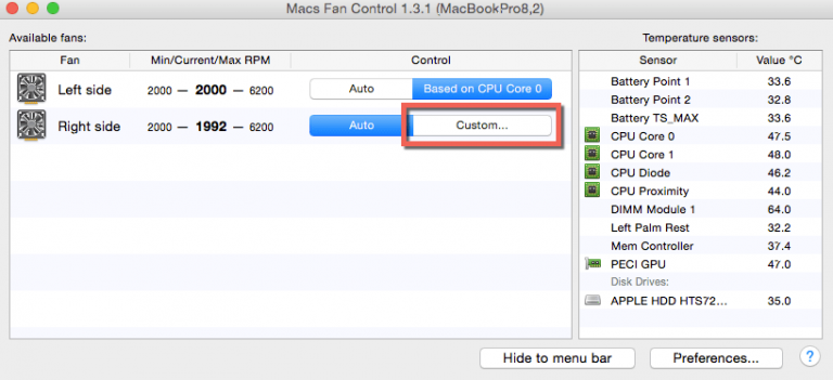Mac Fans Control-a Fix for Mac overheating and noise problems