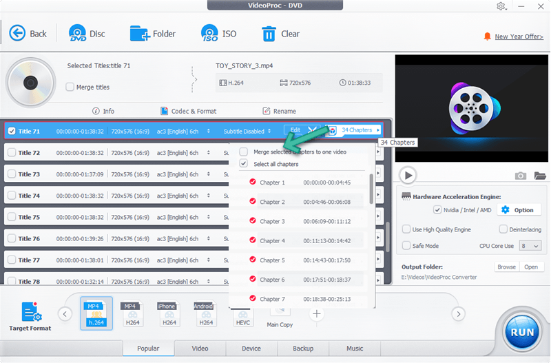 How to Split DVD by Chapters into Individual Files in MP4 MP3